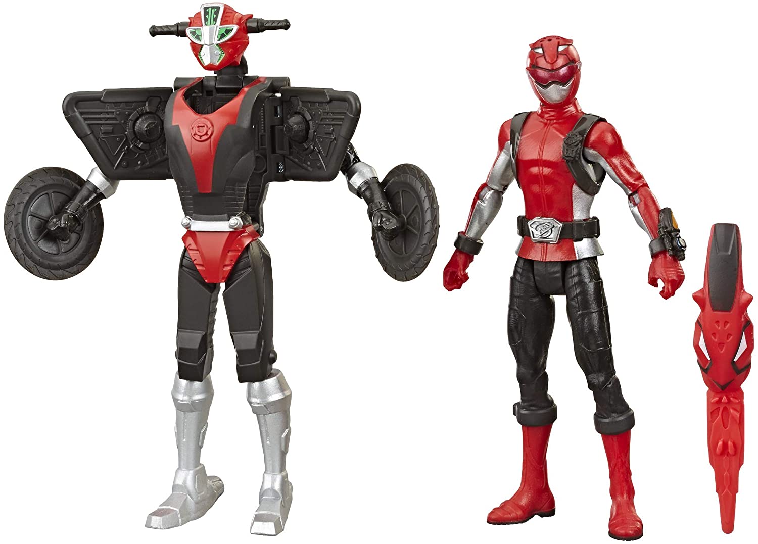 Power Rangers Beast Morphers Red Ranger and Morphin Cruise Beast Bot