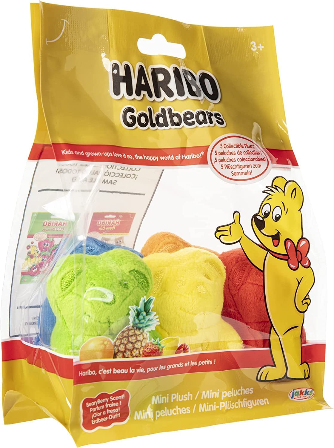Haribo Goldbears 5 Pack Mini Plush Stuffed Toys Collectible Scented