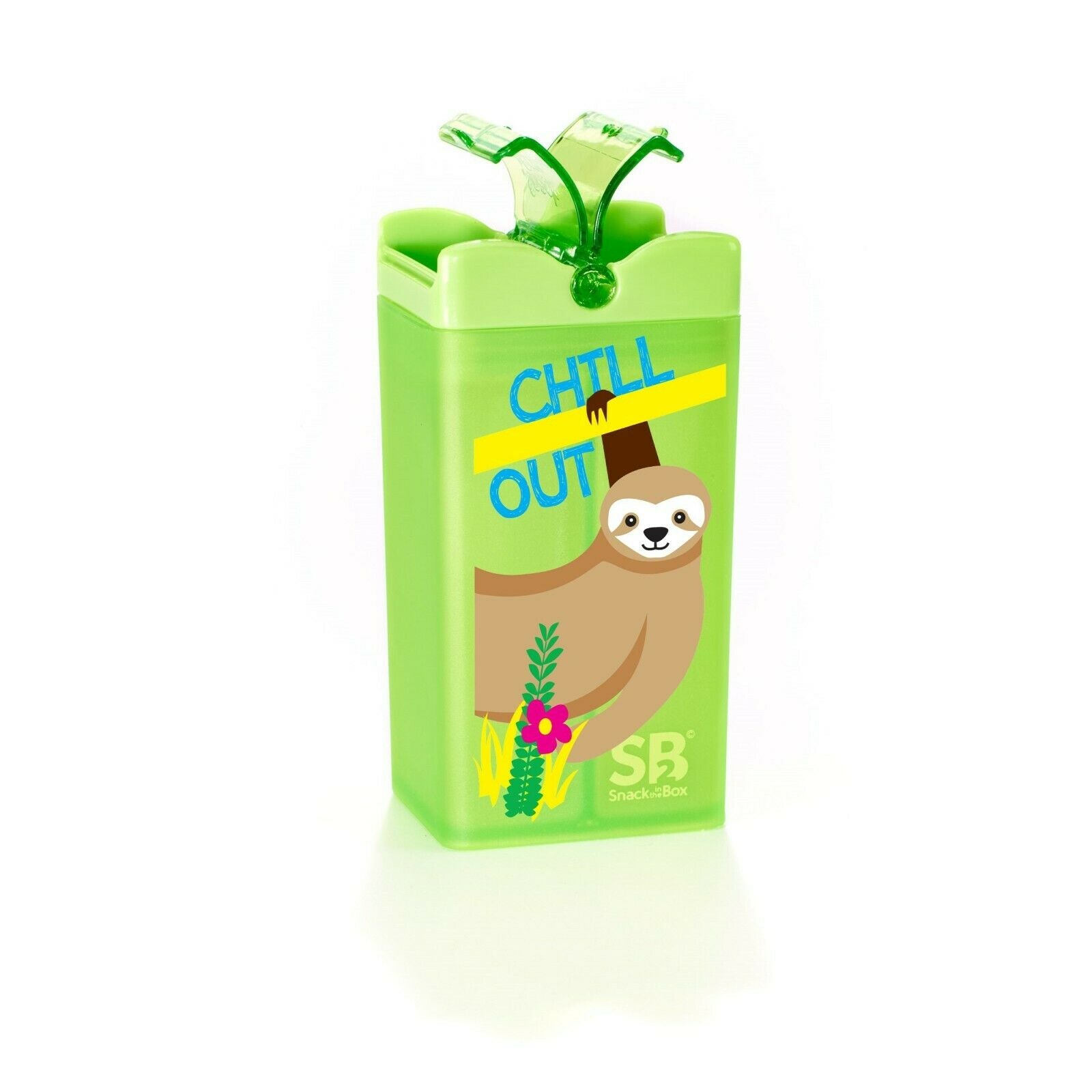 So-Mine Snack in the Box Green Sloth 12oz SB2 Snack Kids Toys School L